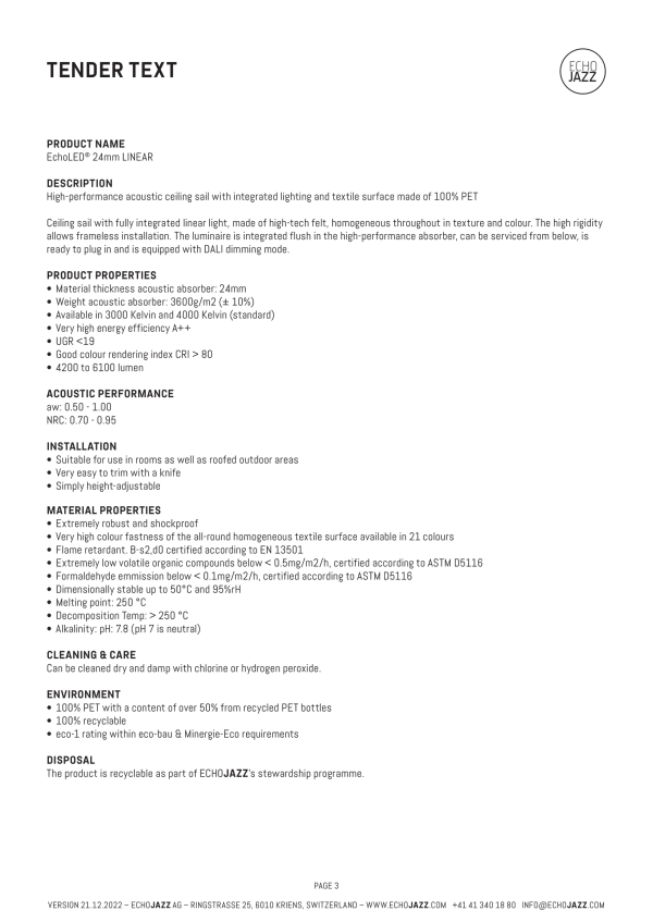 ECHOLED® LINEAR - Frontier Workspace Group